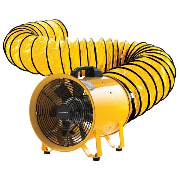 DYNABREEZE INDUSTRIAL EXTRACTION FAN & HOSE COMBO 200MM – B&B Hardware