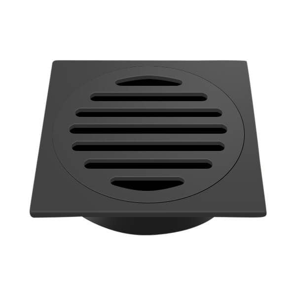 BAT TRIMS FLOOR WASTE 80MM SQUARE MATTE BLACK – B&B Hardware
